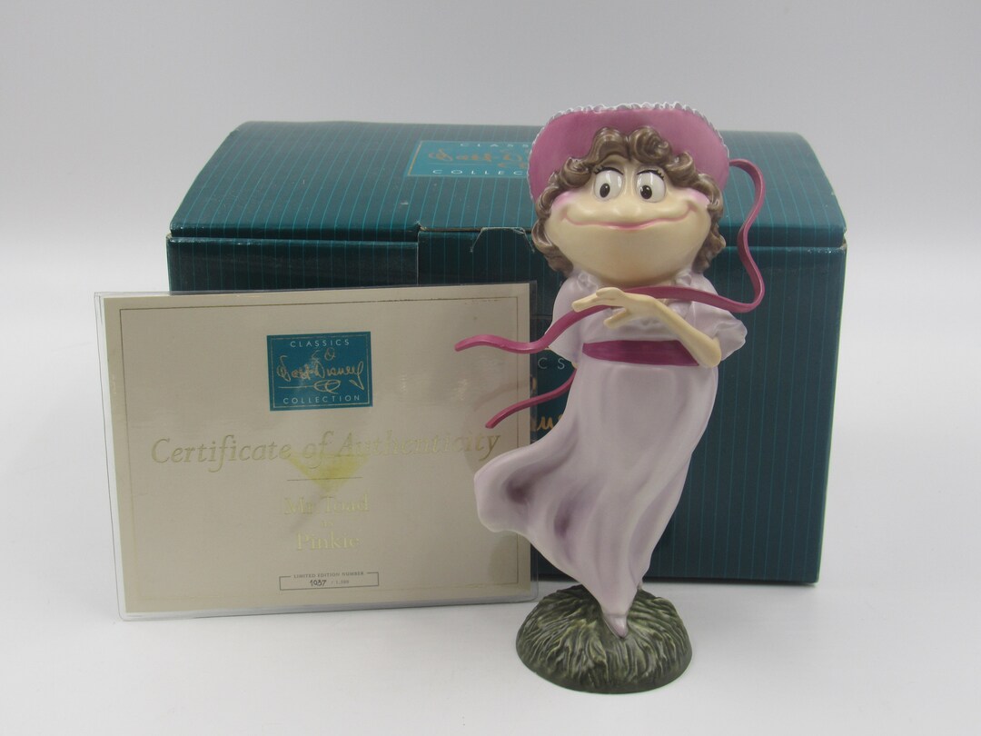 WDCC "mr. Toad as Pinkie" Limited Edition Disney Figurine in Box With ...