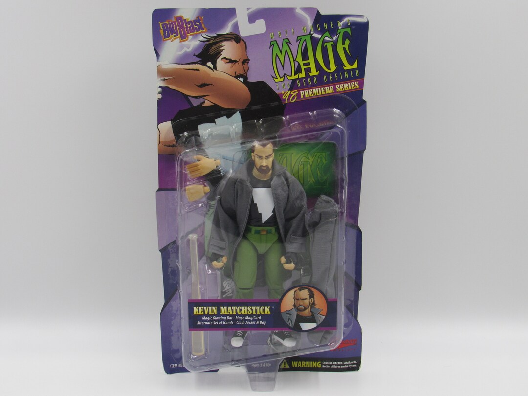 Matt Wagner's Mage Kevin Matchstick Action Figure Big Blast 1998 READ ...