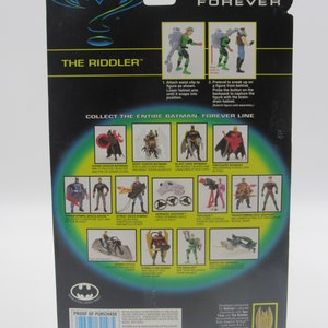 Batman Forever the Riddler Action Figure Kenner 1995 Sealed on Card - Etsy