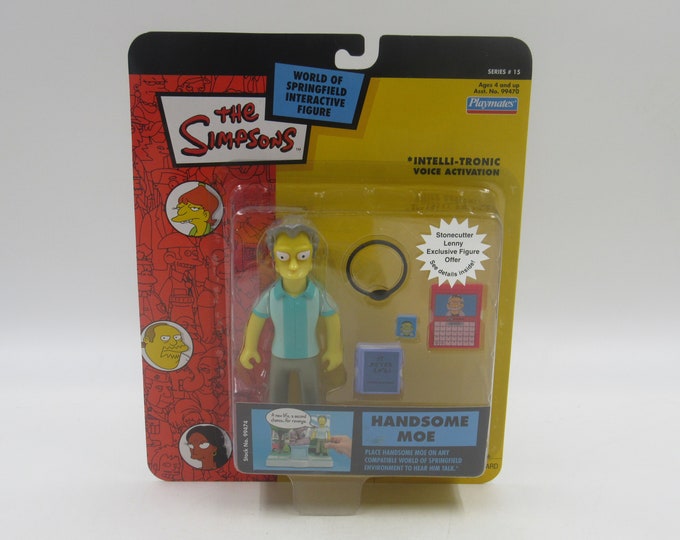 The Simpsons WOS Handsome Moe Action Figure Series 15 Playmates 2003 - Etsy