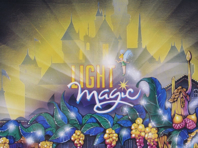 Disneyland light Magic Framed Poster - Etsy