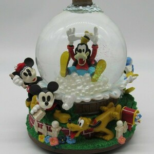 Disney Snow Globe goofy Bubble Bath Mickey Mouse Zip A Dee Doo Dah in ...