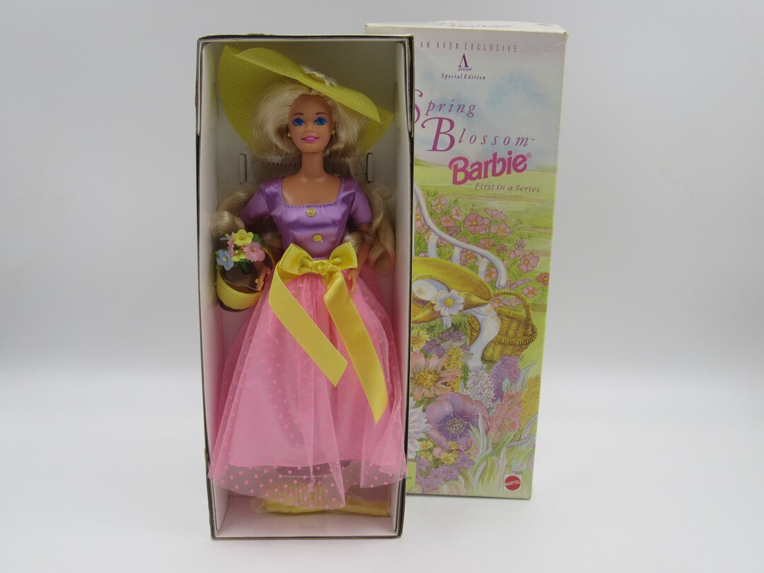 Spring Blossoms Barbie Doll Avon Exclusive Special Edition Mattel 1995 ...
