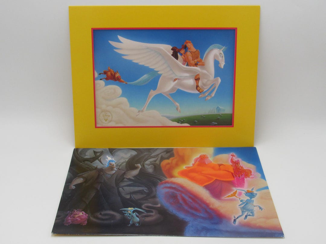 Walt Disney Hercules Exclusive Commemorative Lithograph Disney Store - Etsy
