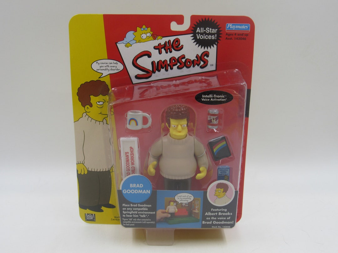 The Simpsons WOS Brad Goodman Action Figure All Star Voice Playmates ...