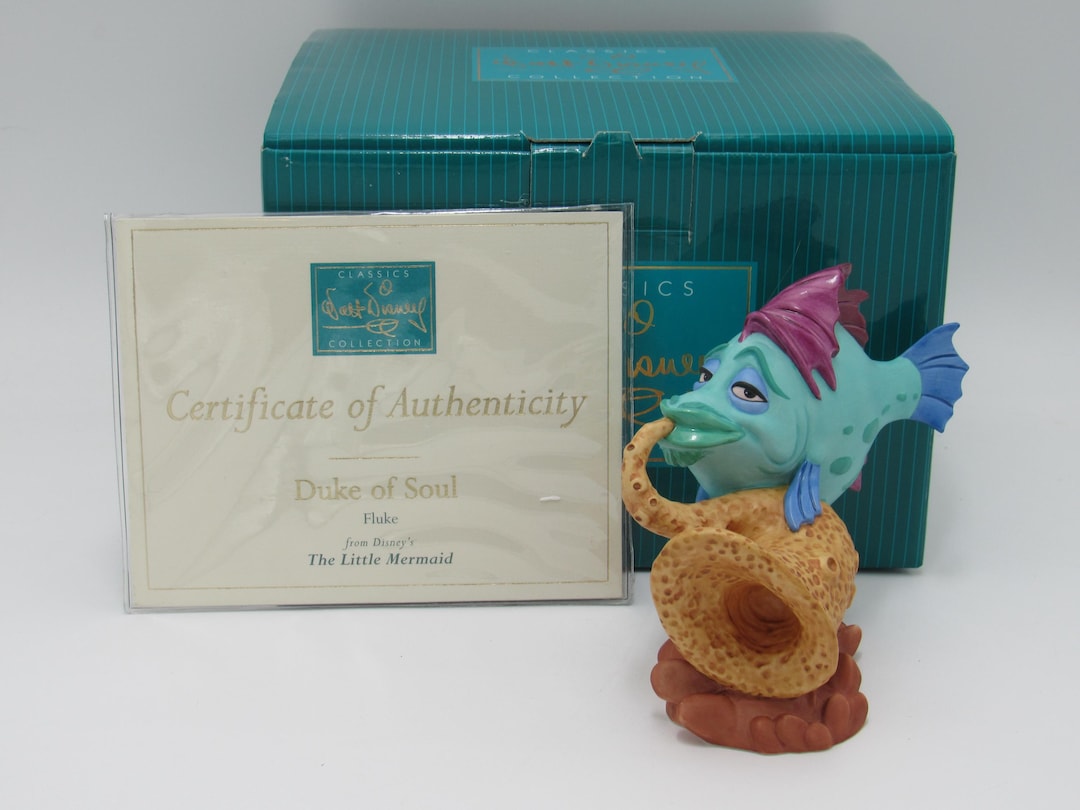 WDCC "duke of Soul" Fluke From Disney's the Little Mermaid in Box With ...