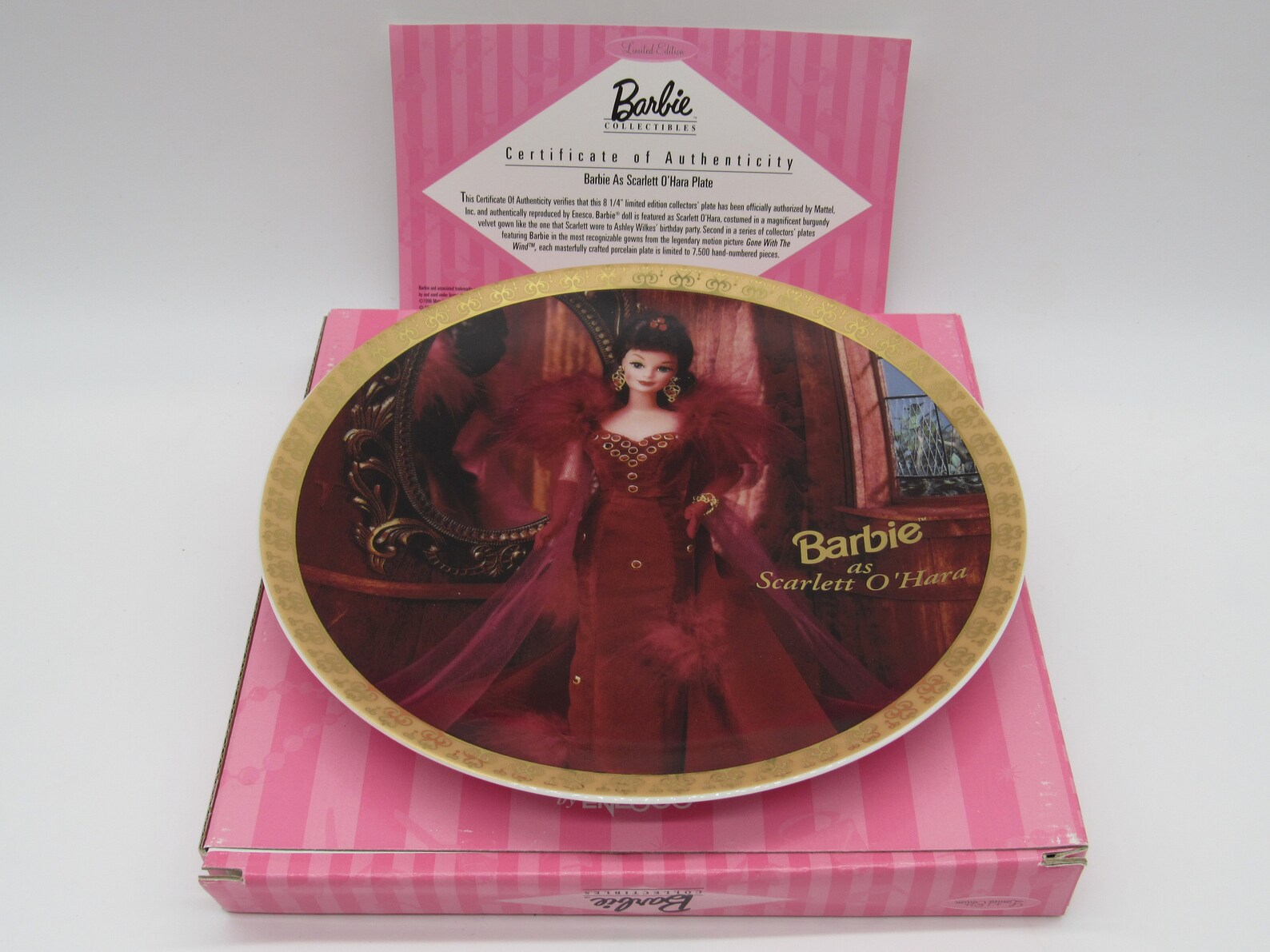 Enesco Barbie as Scarlett O'hara Collector Plate Barbie Collectibles - Etsy