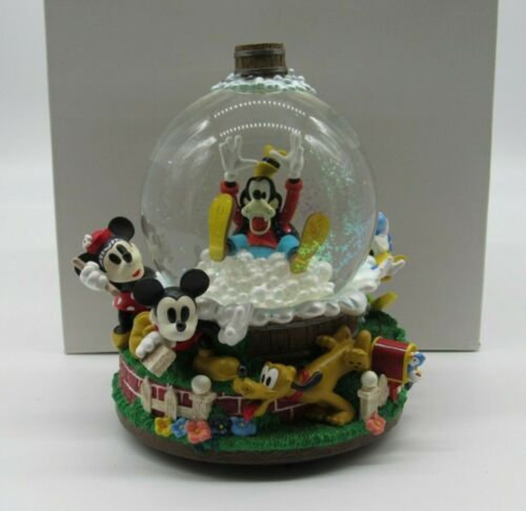 Disney Snow Globe goofy Bubble Bath Mickey Mouse Zip A Dee Doo Dah in ...