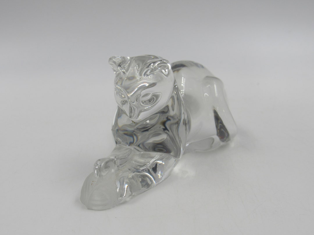 Lenox Crystal Cat With Frosted Ball of Yarn Figurine - Etsy