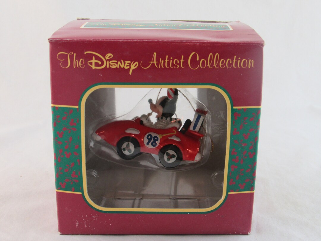 Disney Artist Collection Grand Prix Raceway Minnie Mouse Ornament ...