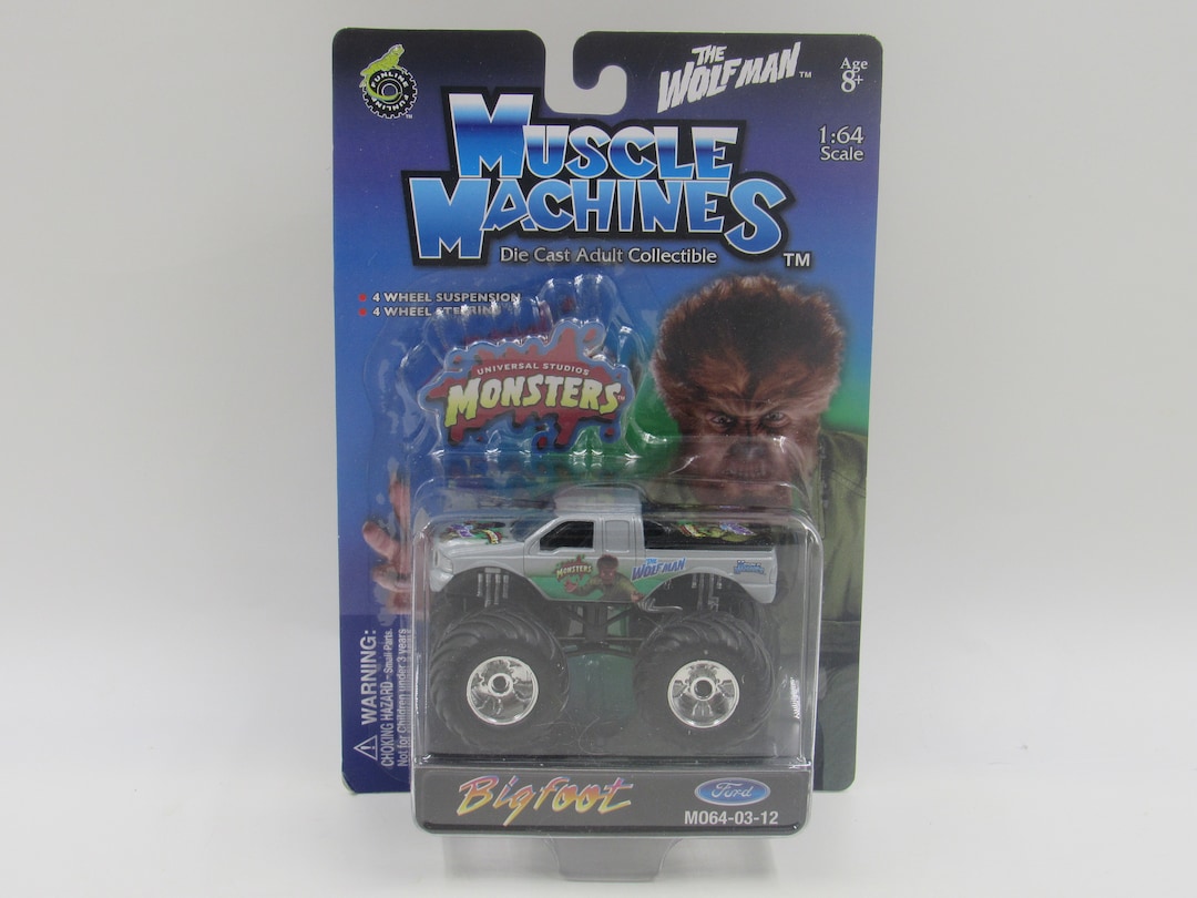 Muscle Machines Universal Monsters the Wolfman Ford Bigfoot 1:64 Scale ...