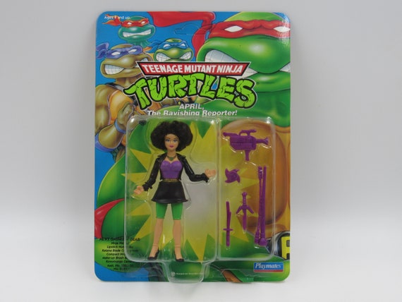 Teenage Mutant Ninja Turtles April Ravishing Reporter Action Figure Playmates Etsy Canada