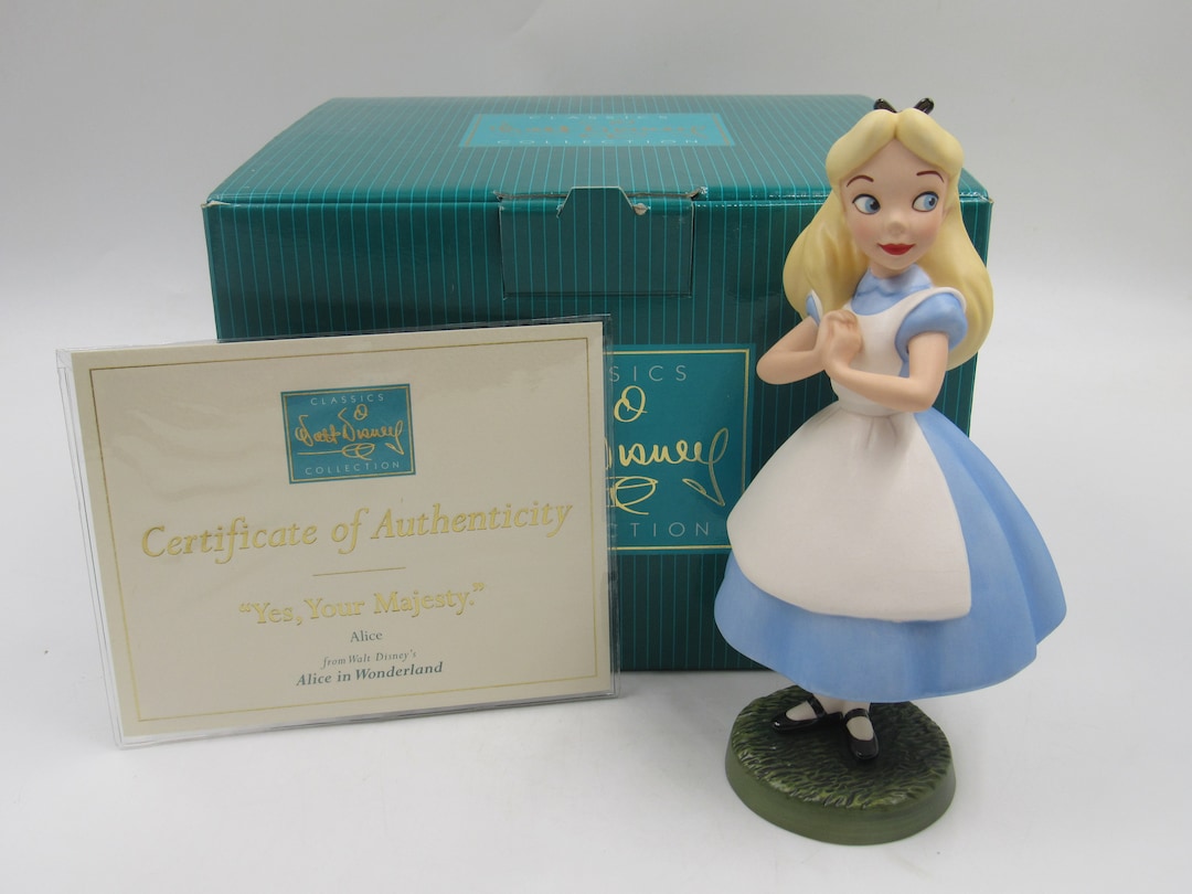 Wdcc Yes Your Majesty Alice From Disneys Alice In Wonderland In Box With Coa Etsy