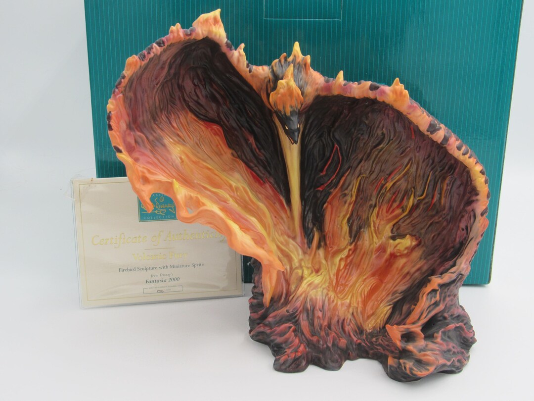 WDCC "volcanic Fury" Firebird From Disney's Fantasia 2000 in Box With ...