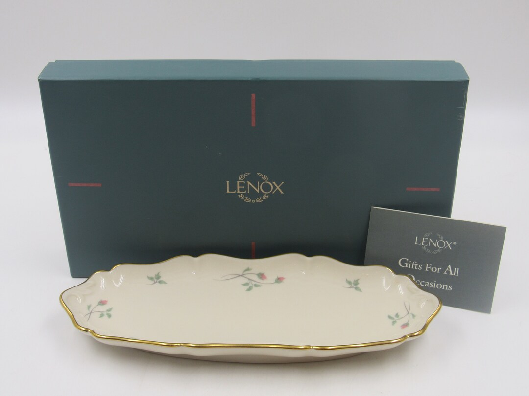 Lenox Rose Manor Oblong Tray in Box - Etsy