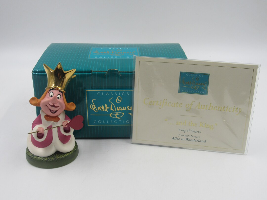 WDCC King of Hearts Figurine: Alice in Wonderland, With Box & COA - Etsy