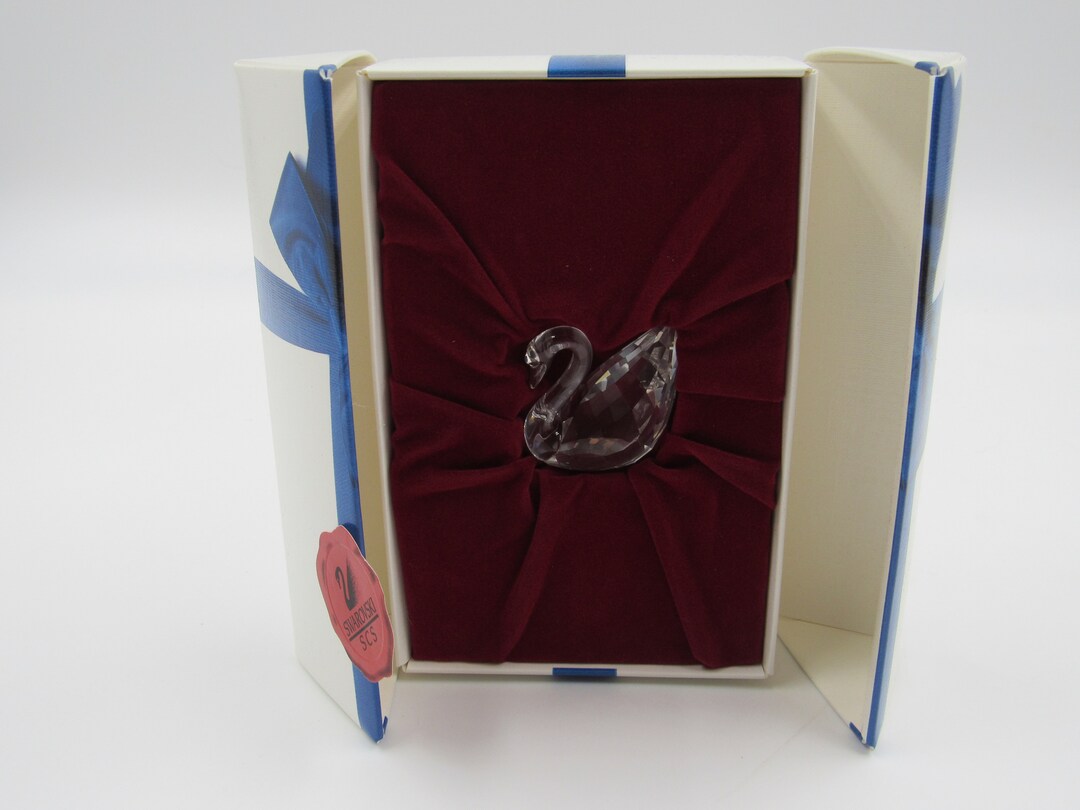 Swarovski Crystal Membership Gift Swan Figure in Box - Etsy