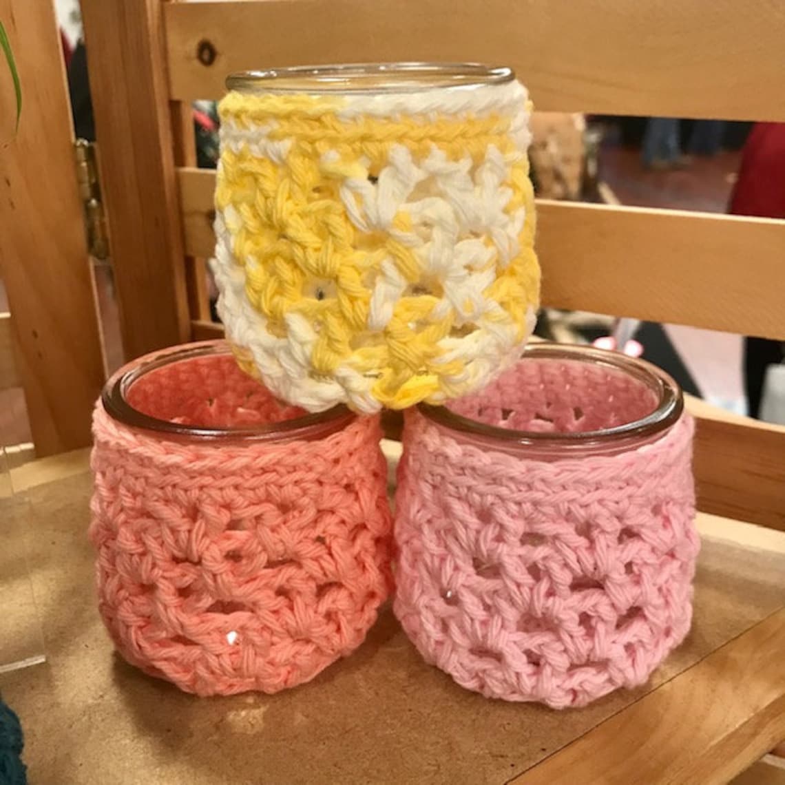 Oui Jar Cozy Crochet Pattern Plant Propagation Brush Holder | Etsy