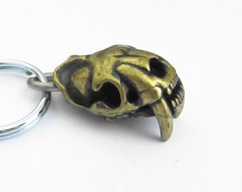 Skull keychain | Etsy
