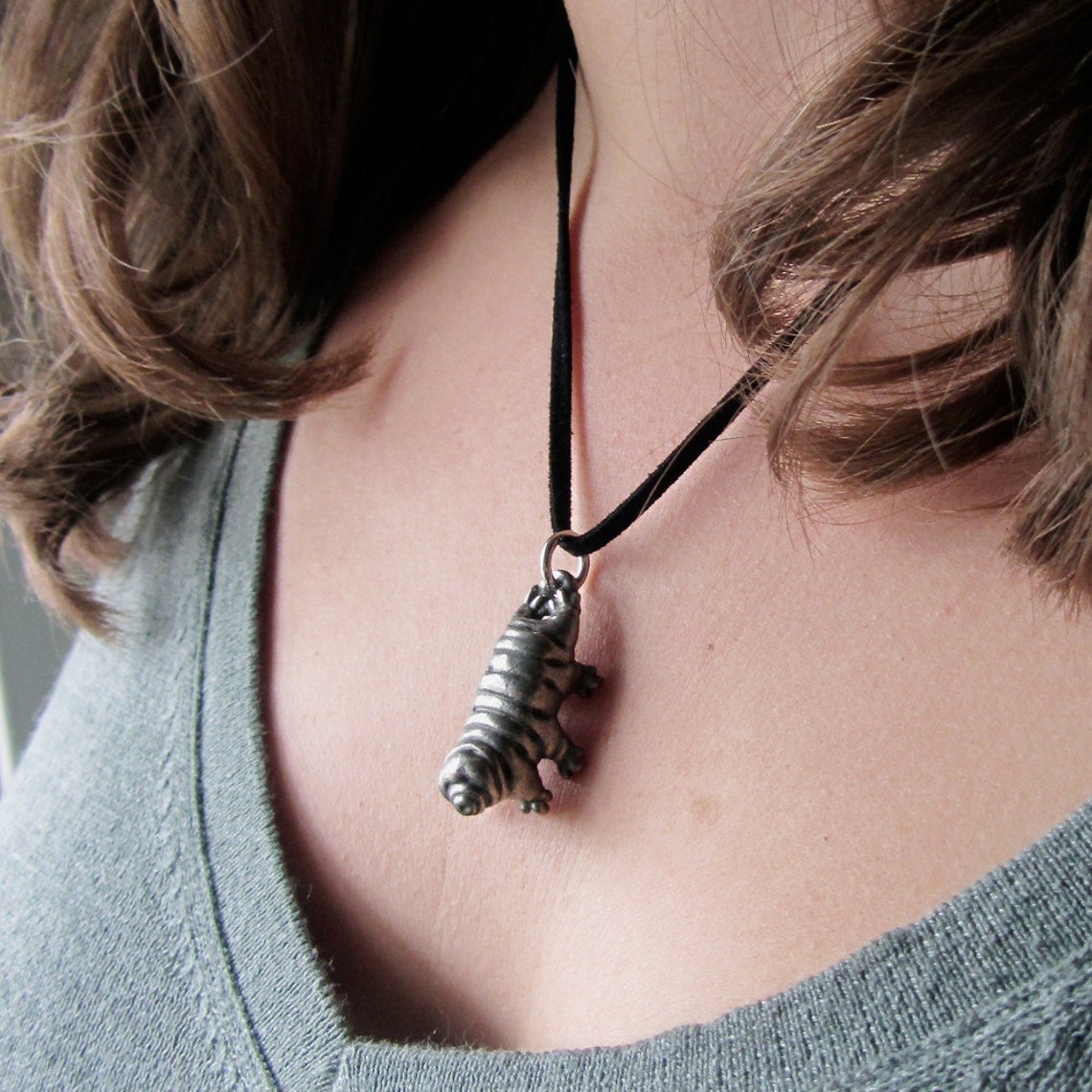 Tardigrade Necklace Waterbear Necklace Tardigrade Pendant - Etsy UK