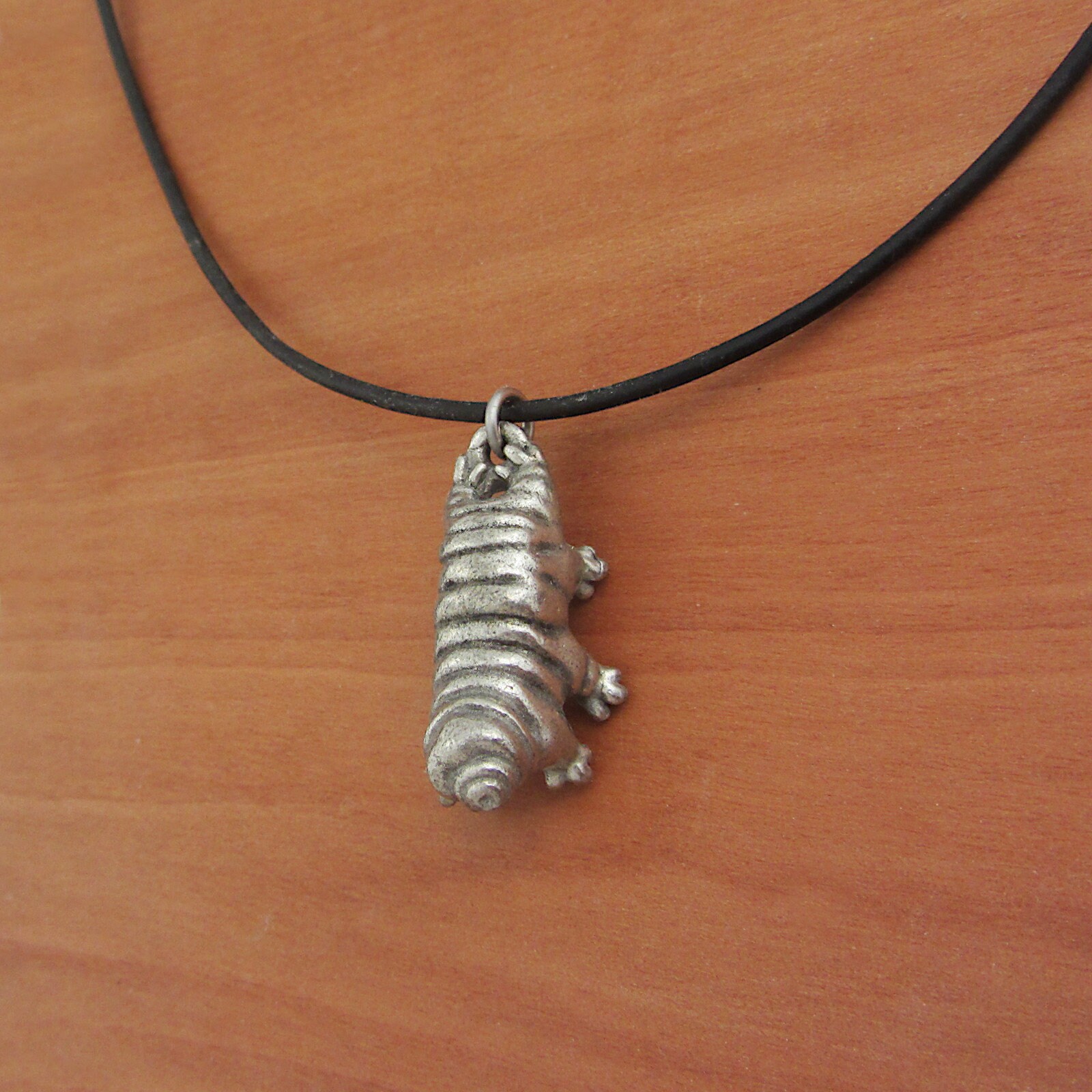 Tardigrade Necklace - Waterbear Necklace, Tardigrade Pendant, Water ...
