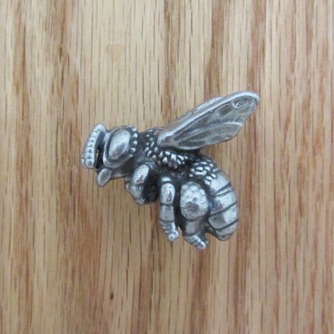 Honey Bee Drawer Pull - Left-facing Honeybee Cabinet Knob, Beekeeping ...