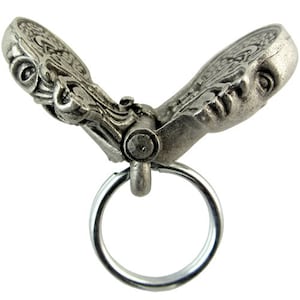 Anatomical Human Head Keychain - Human Head Keyring - Etsy