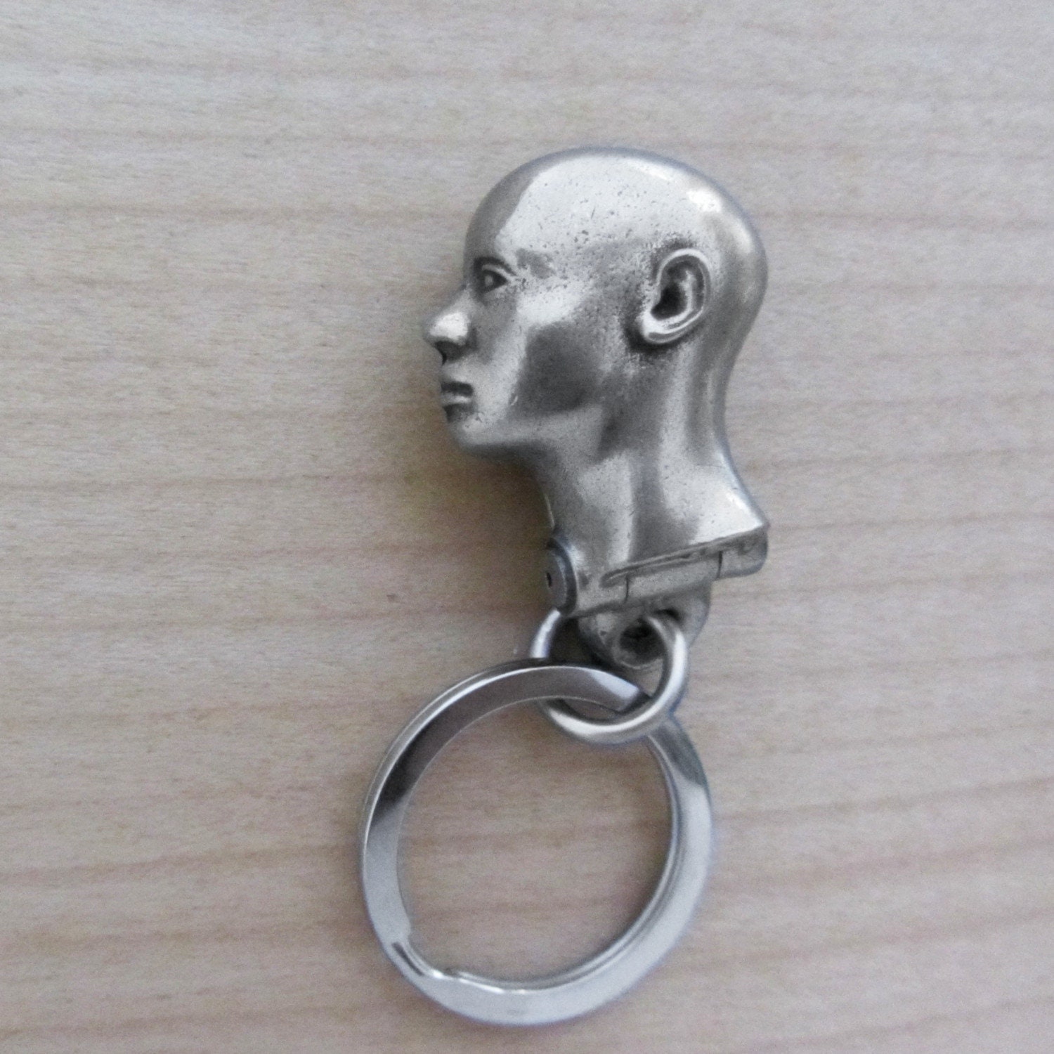 Anatomical Human Head Keychain Human Anatomy Keychain | Etsy