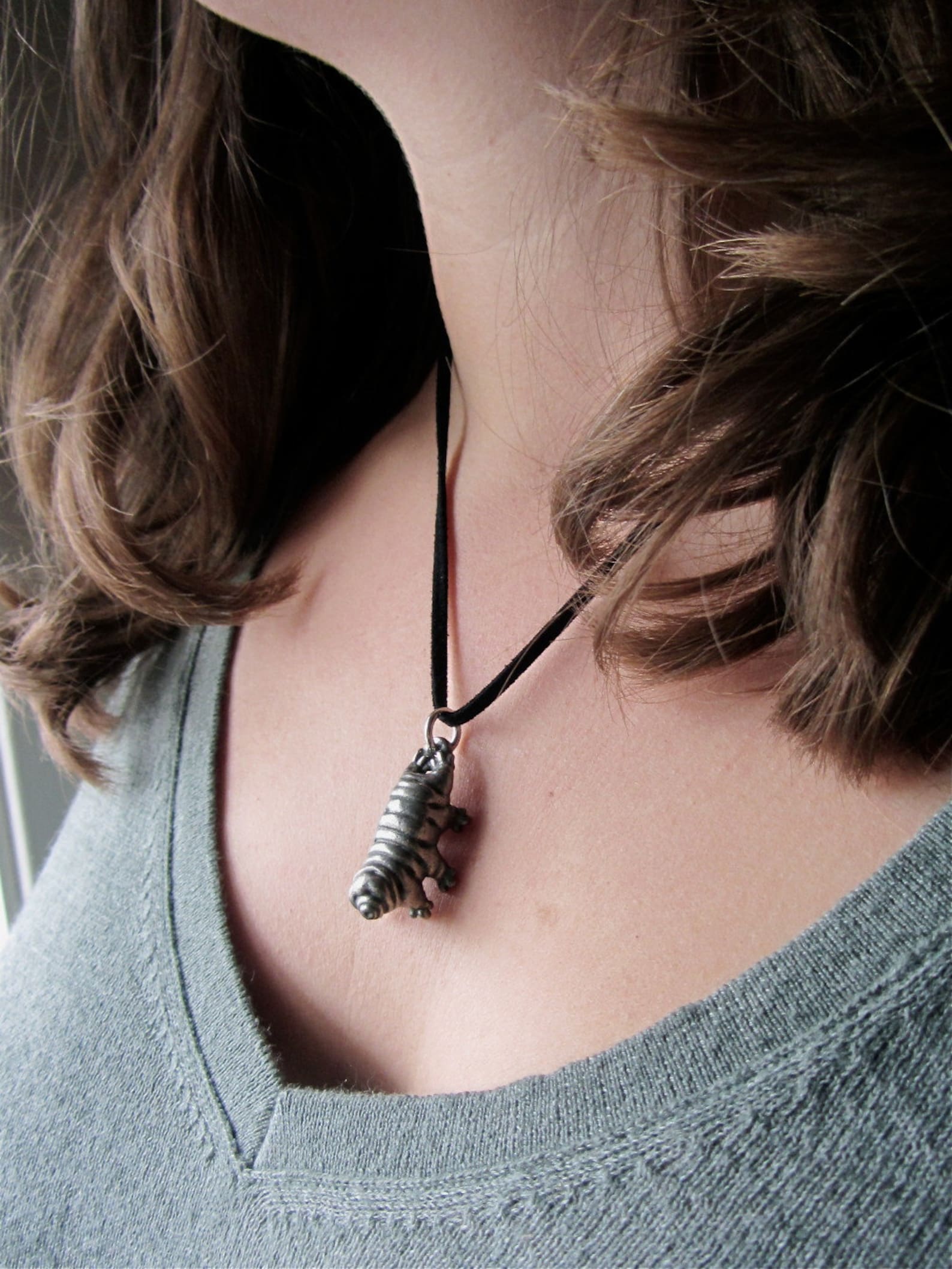Tardigrade Necklace Waterbear Necklace Tardigrade Pendant | Etsy