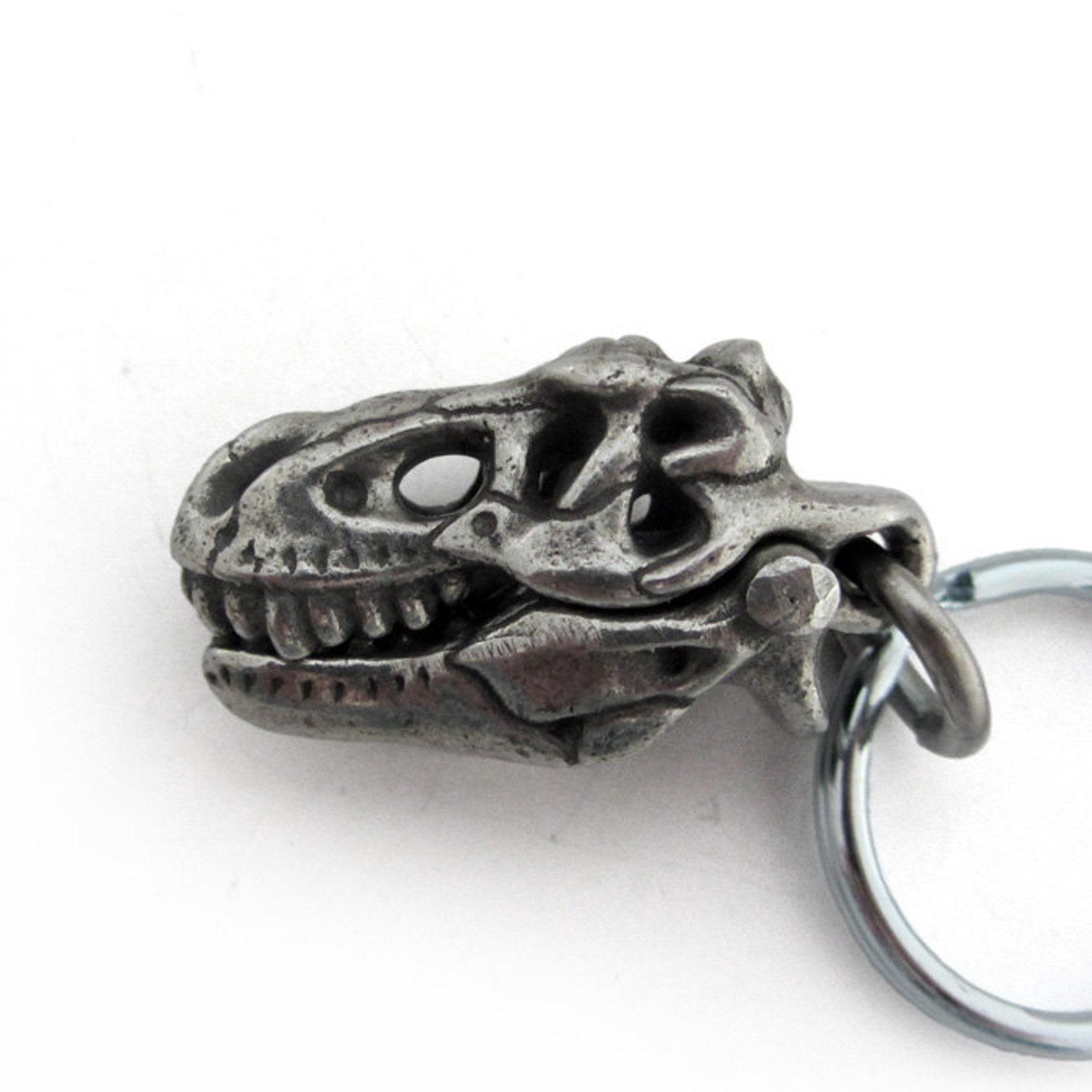 T-rex Dinosaur Skull Clip Keychain Paleontology Gift - Etsy