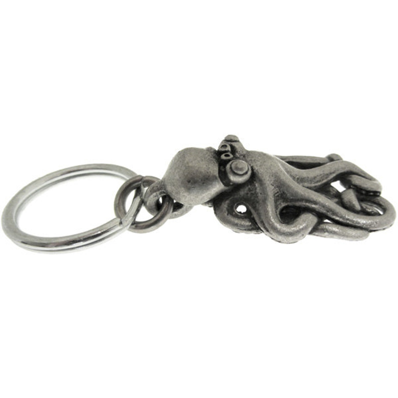 Octopus Keychain - Cephalopod Keychain, Octopus Jewelry, Marine Biology ...