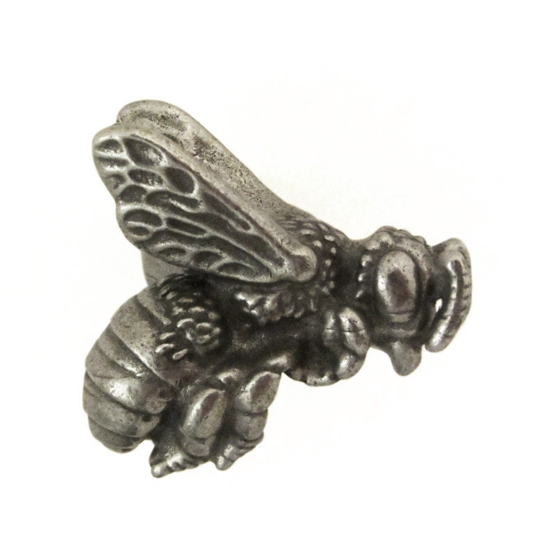 Honey Bee Drawer Pull - Right-facing Honeybee Cabinet Knob - Etsy