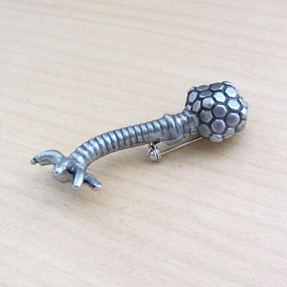 T1 Bacteriophage Pin Phage T1 Lapel Pin Virus Brooch | Etsy