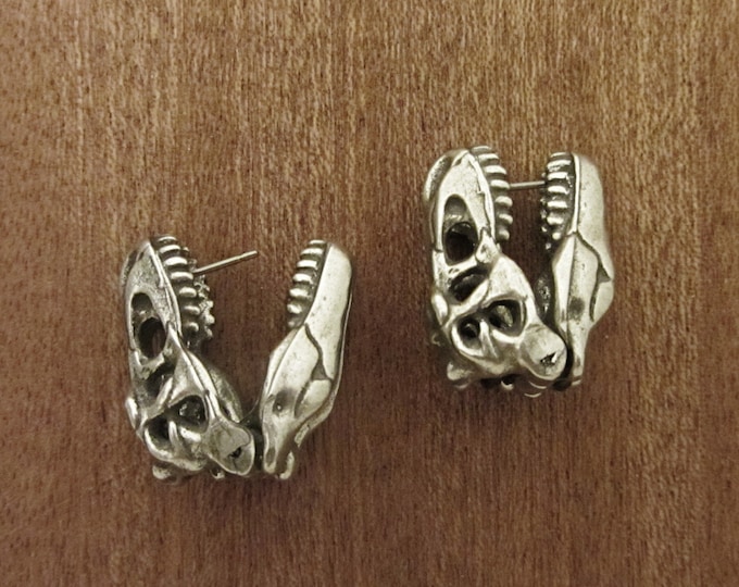 Overpriced T-rex Skull Earrings Tyrannosaurus Skull Earrings ...