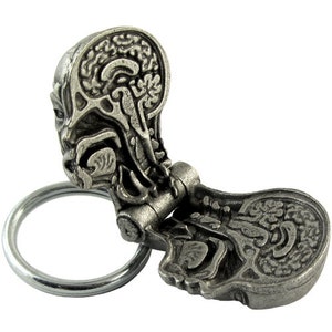 Anatomical Human Head Keychain - Human Head Keyring - Etsy