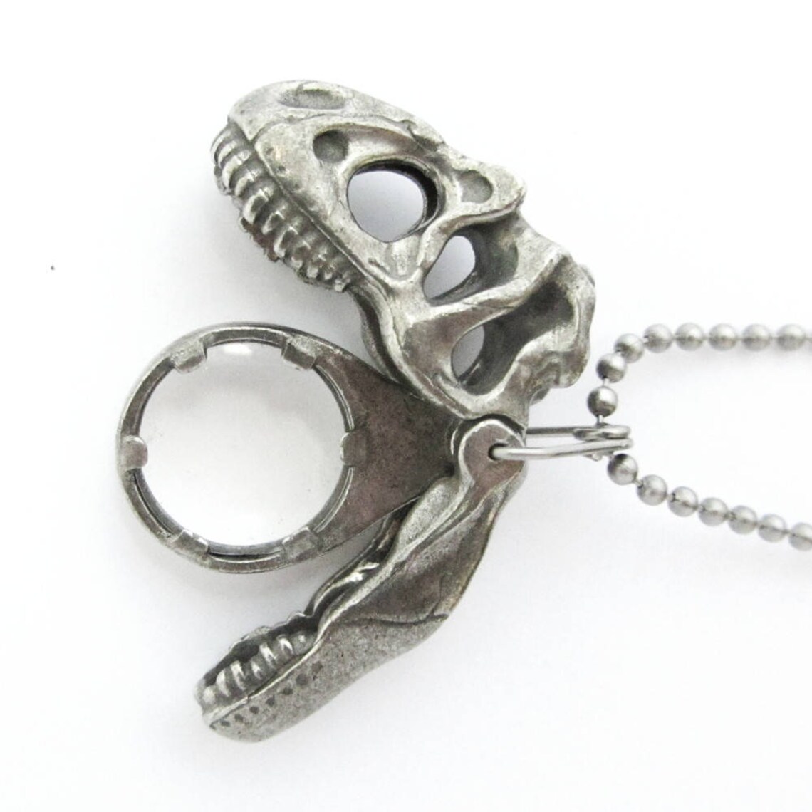 Allosaurus Skull Magnifier Pendant Dinosaur Skull Magnifying - Etsy