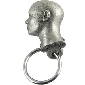 Anatomical Human Head Keychain - Human Head Keyring - Etsy