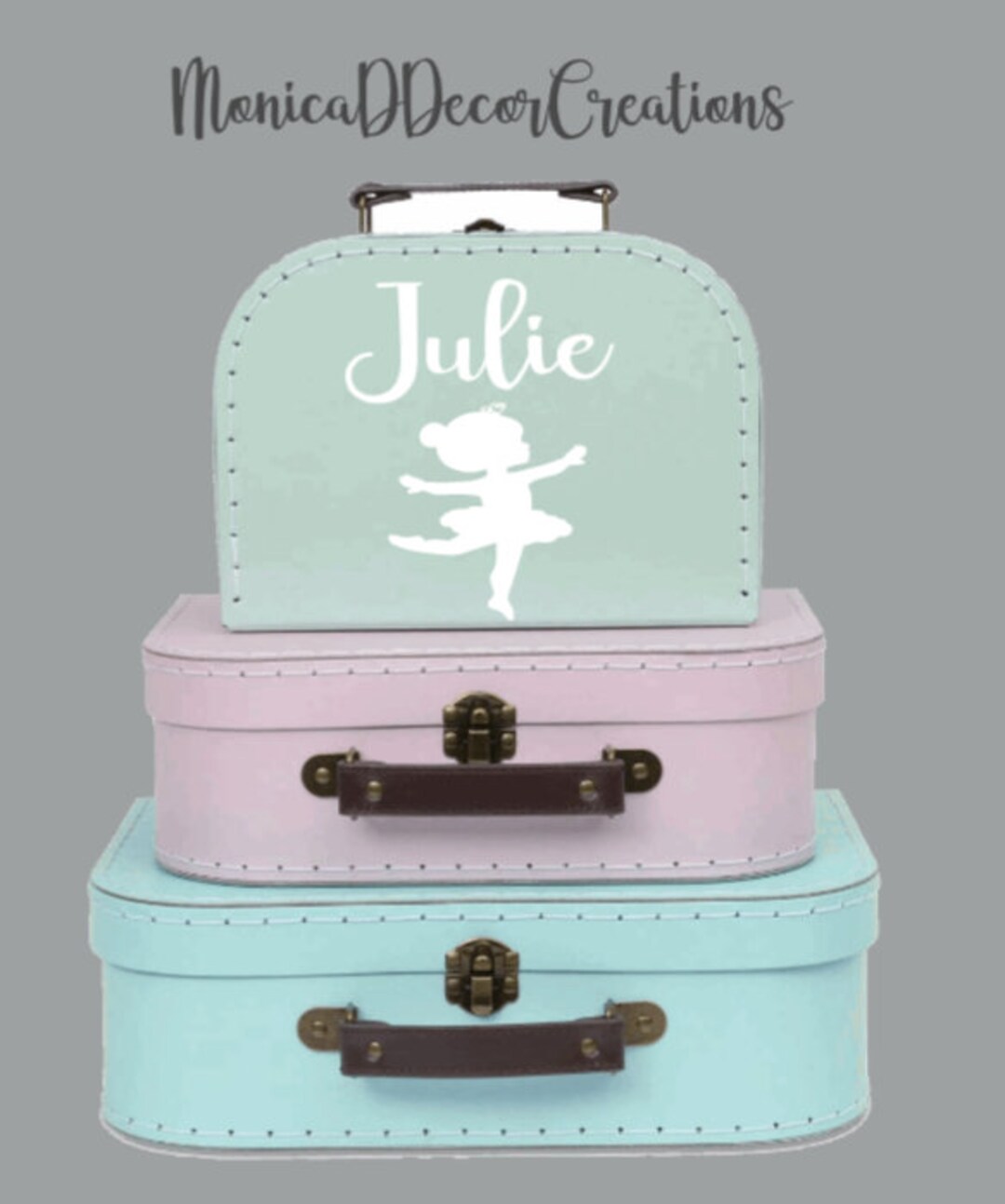 Vintage Nesting Paperboard Suitcases - Etsy