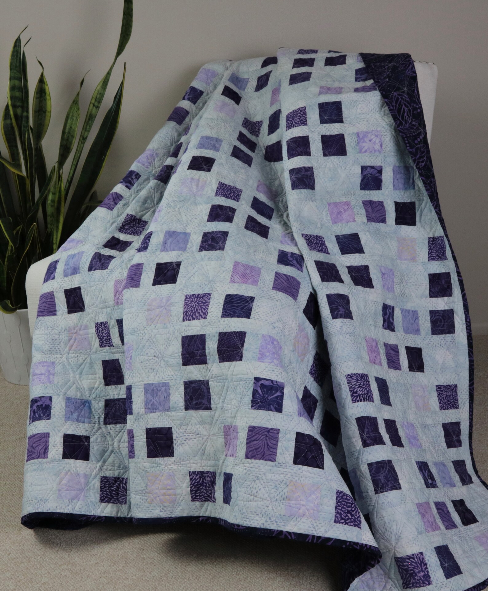 Queen Quilt Purple Batik Amethysts - Etsy