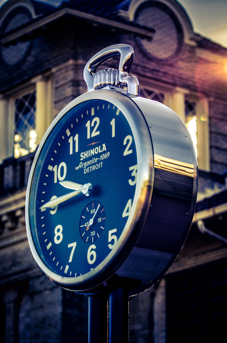Detroit Shinola Clock on Belle Isle - Etsy
