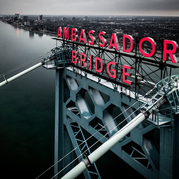 Ambassador Bridge Art - Etsy