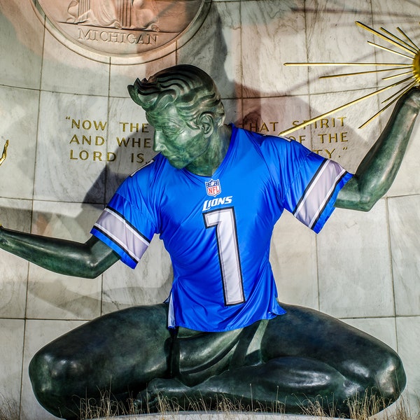 Spirit of Detroit Statue Svg - Etsy