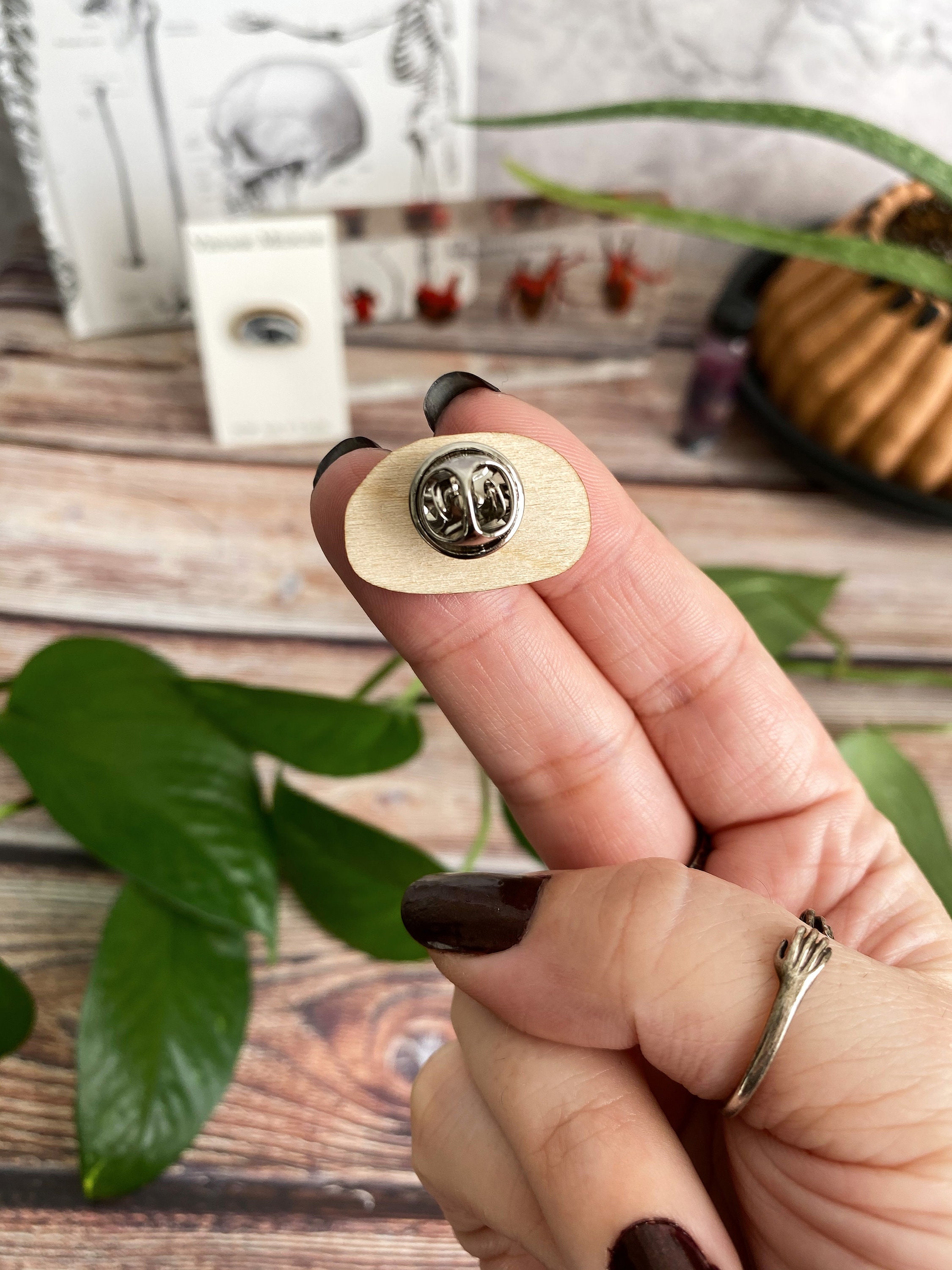 Vintage Medical Eye Pin 1 Wooden Pin Horror Pins - Etsy