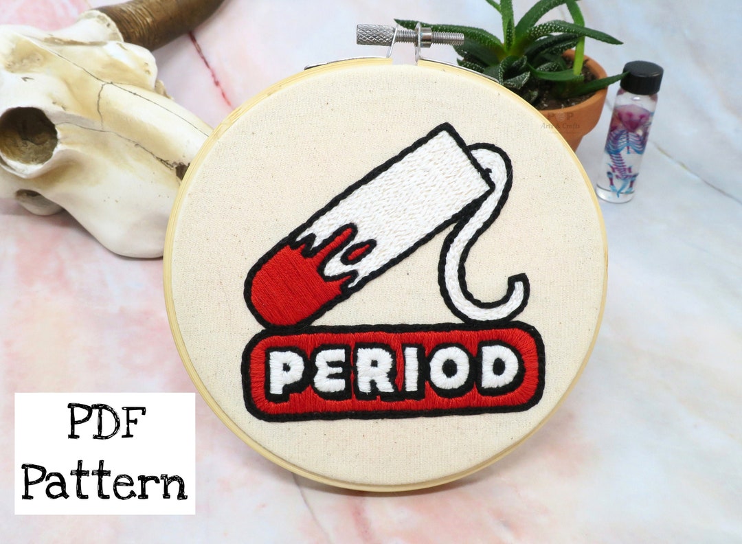 Period Embroidery Pattern: Body Positive Feminist Art (PDF Download) - Etsy