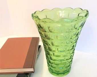 Large Green Vase - Etsy