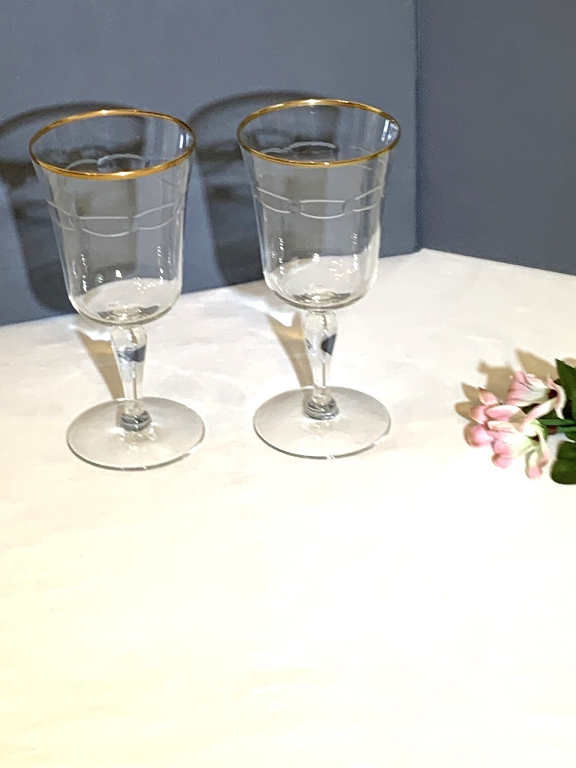 Wedding Toasting Glasses Bride and Groom Toast Crystal - Etsy