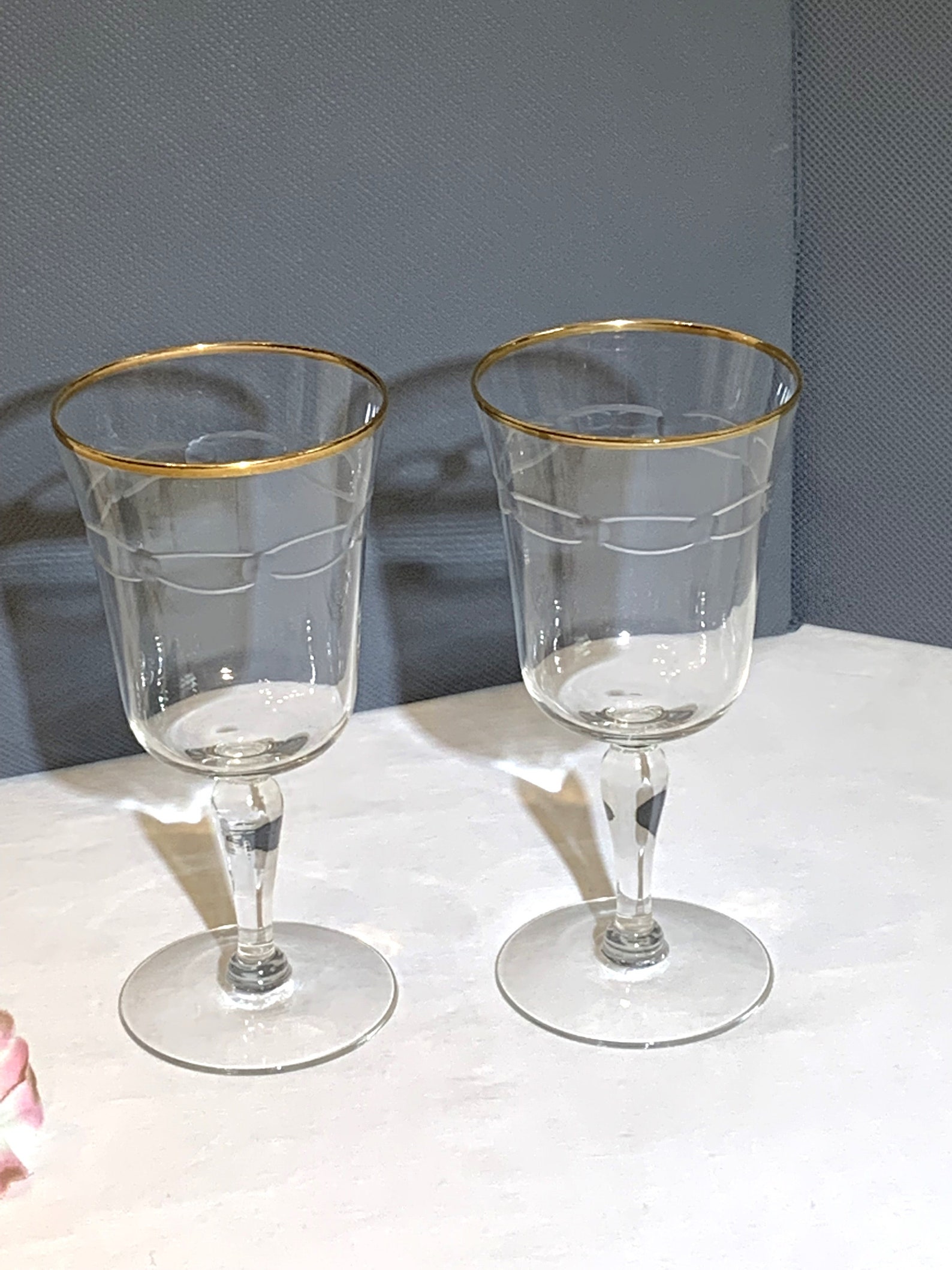 Wedding Toasting Glasses Bride and Groom Toast Crystal - Etsy