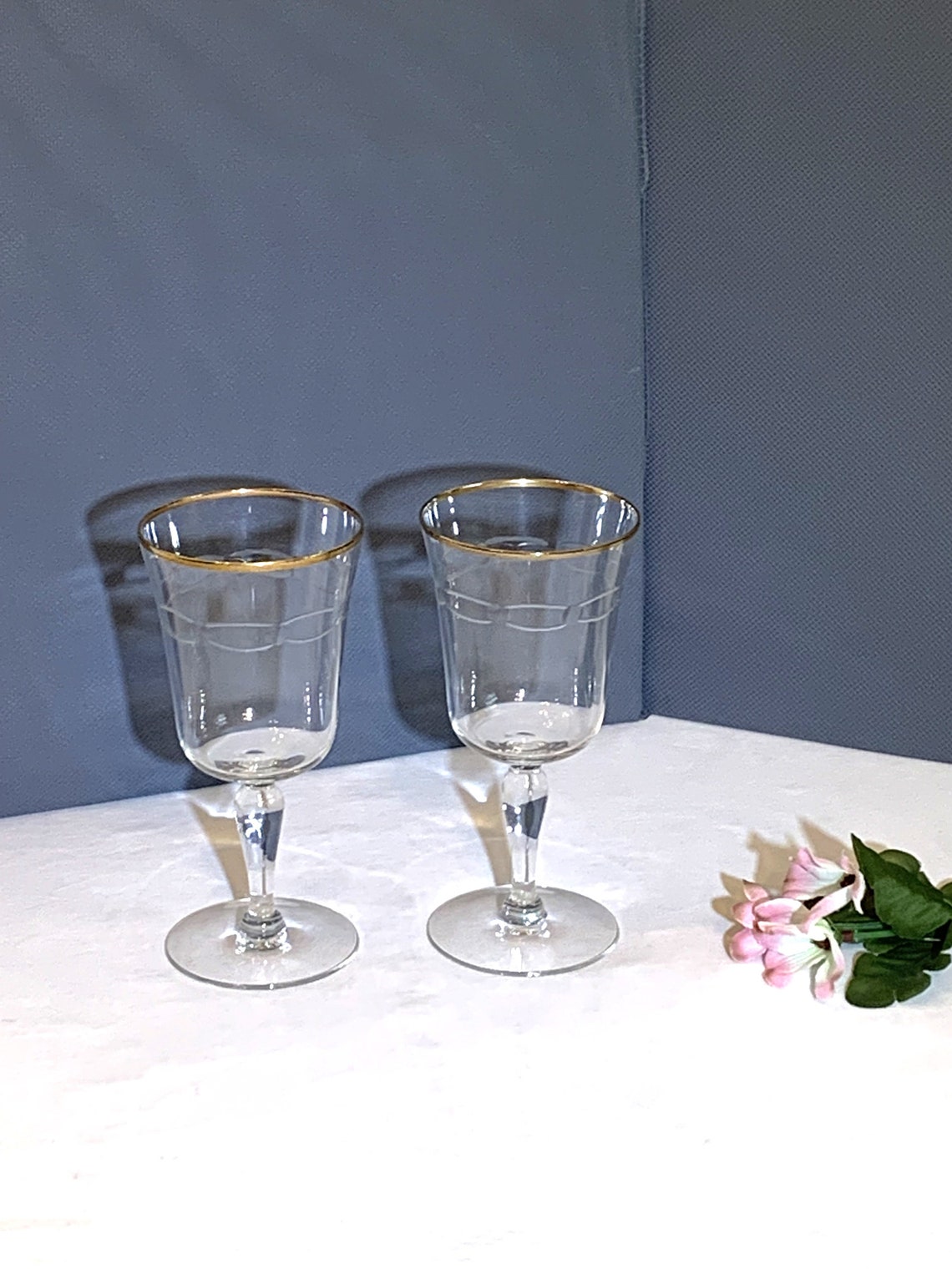 Wedding Toasting Glasses Bride and Groom Toast Crystal - Etsy
