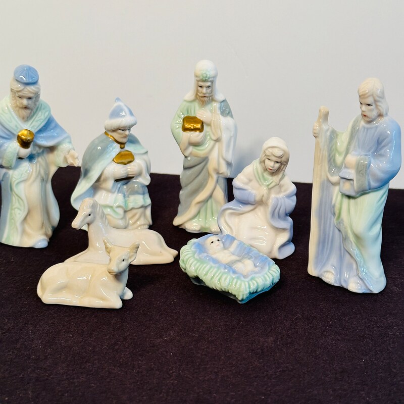 Porcelain Nativity - Etsy