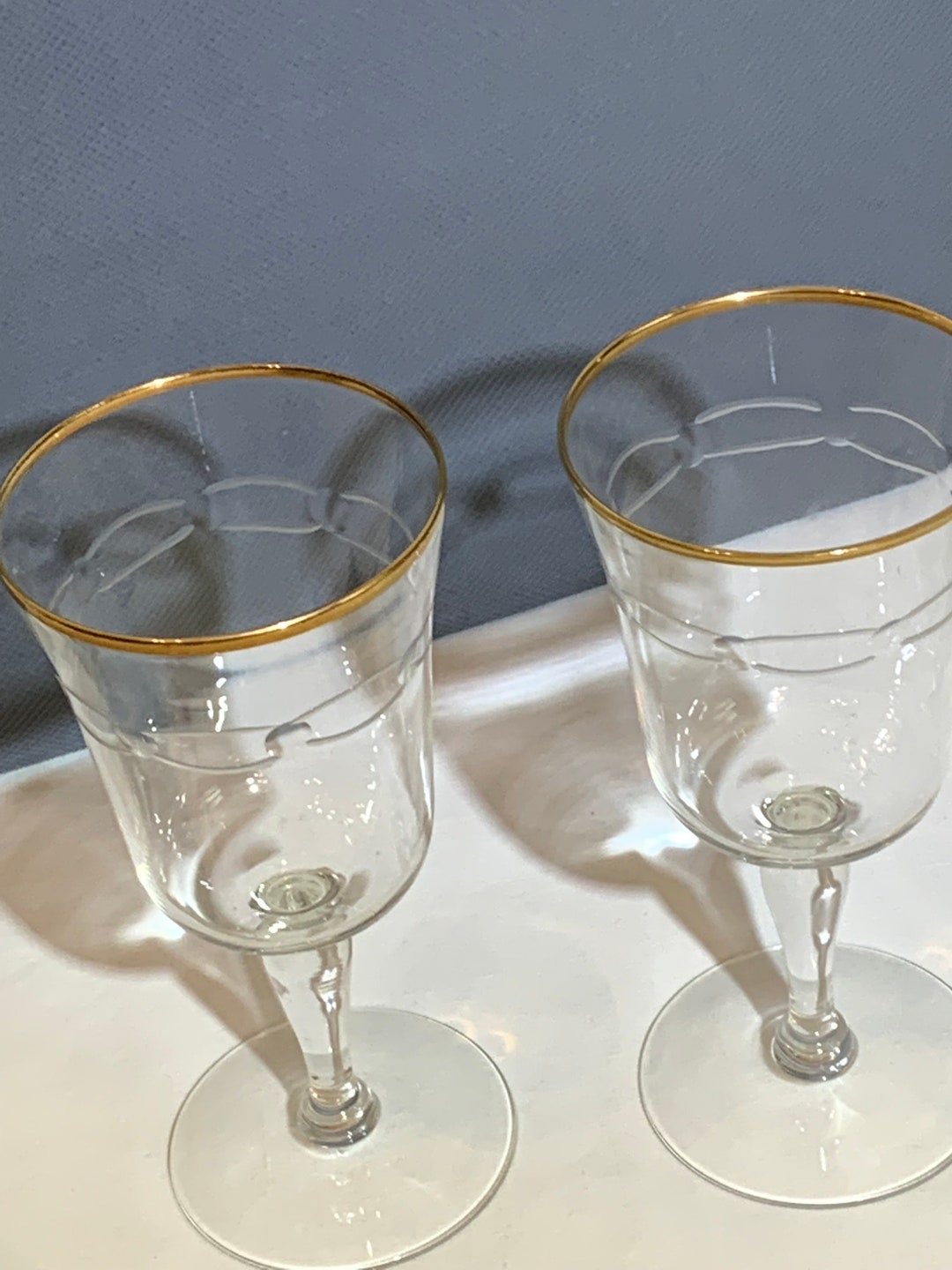 Wedding Toasting Glasses, Bride and Groom Toast, Crystal Etched Glasses ...